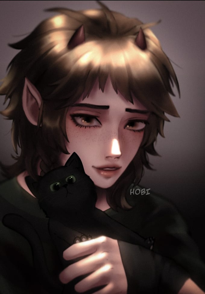 Do anime, oc, game art or digital art for cheap prices by H0biii | Fiverr