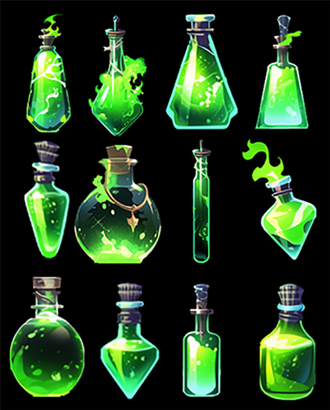 Create game assets for you using midjourney and photoshop by Lunique_baker | Fiverr