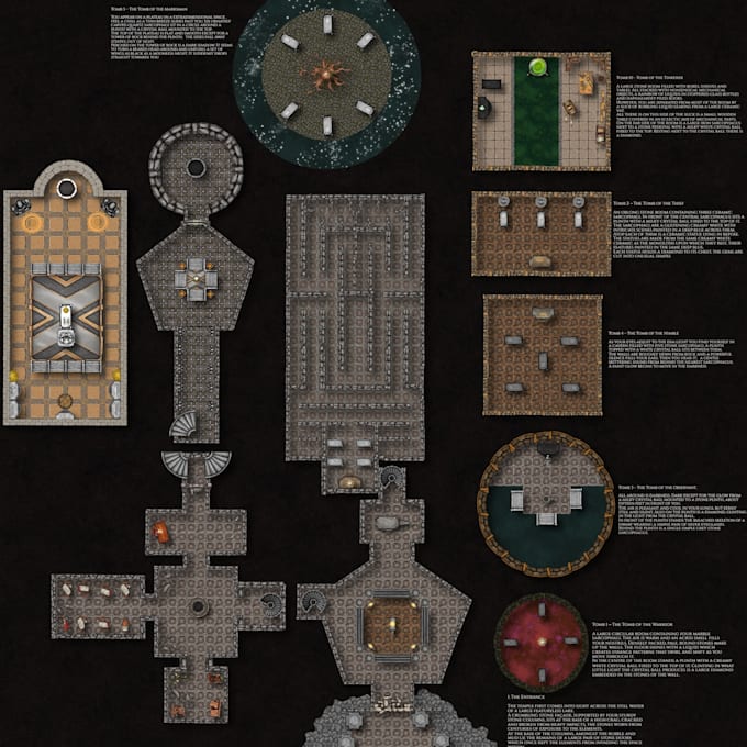Design a custom top down battle map by Inspiringrpg | Fiverr