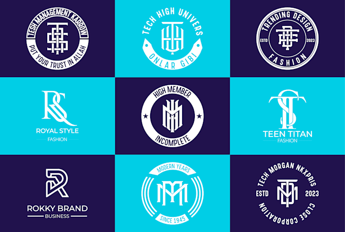 Recreate 2 modern minimalist luxury geometric clothing logo by Abrar ...