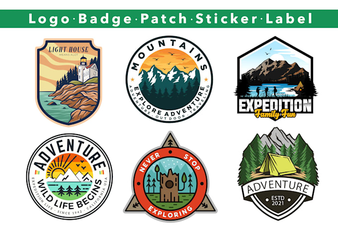 Design circle round logo, badge, sticker, patch, label,stamp by ...