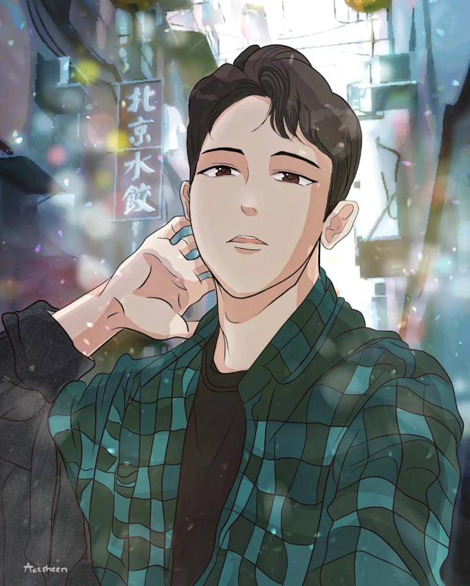 Draw hq manga and manhwa of any character with my style by ...