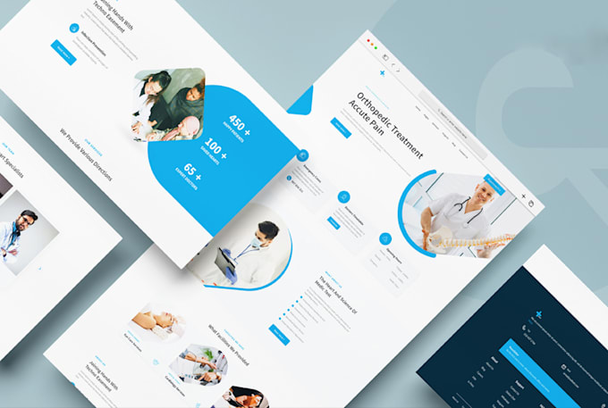 Pagina di destinazione estetica del design in figma