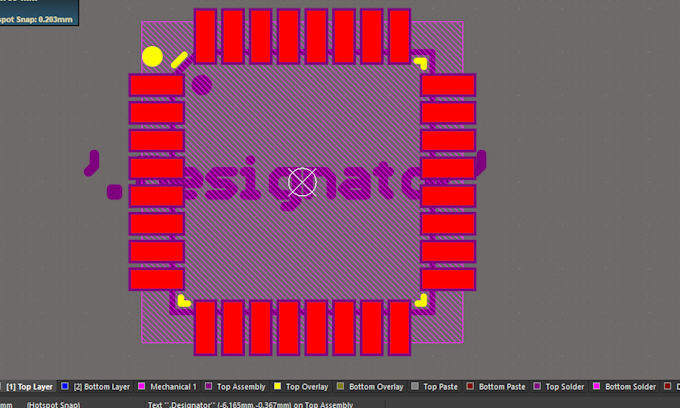 Do electronic component footprint design in altium easyeda by Gmegamind ...