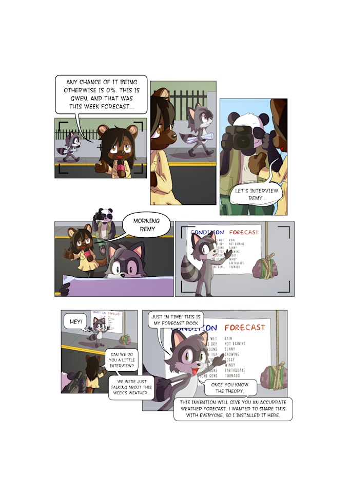 Draw a cartooney cellshaded comic page by Havensarts | Fiverr