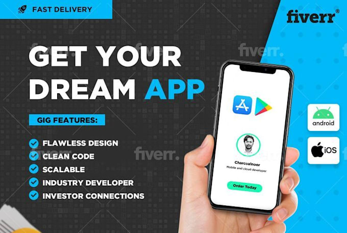 Be Your Flutter Developer And Build Android Ios Flutter App With Firebase By Theguestposte Fiverr