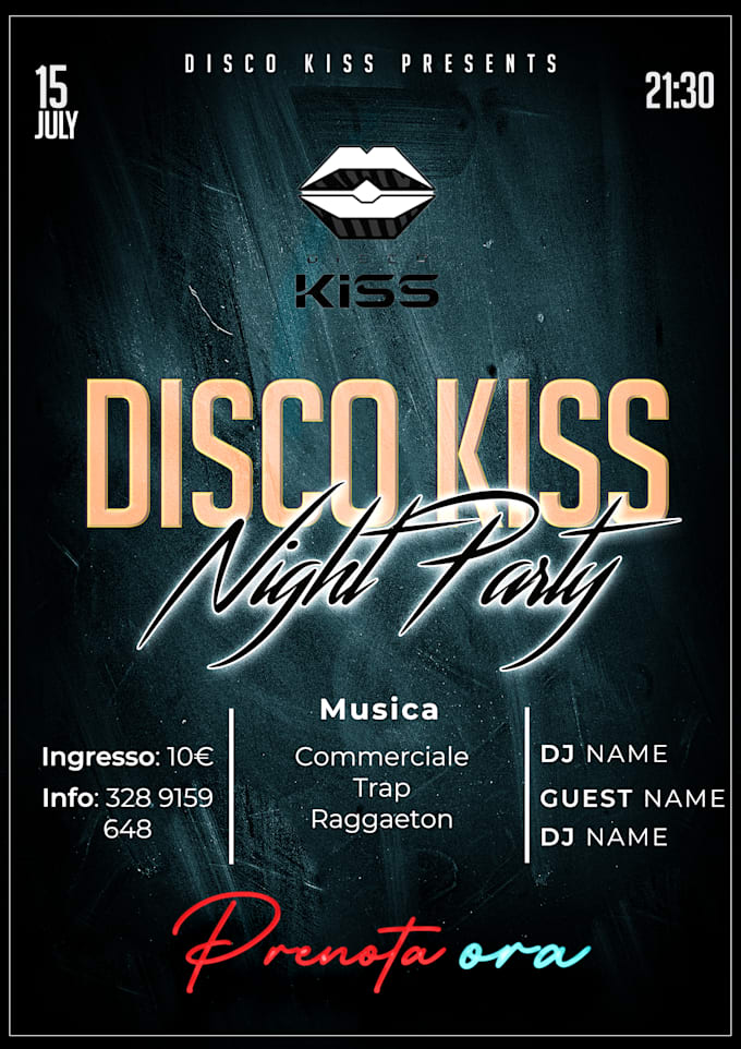 Create stunning disco flyer by Manueleporcelli | Fiverr