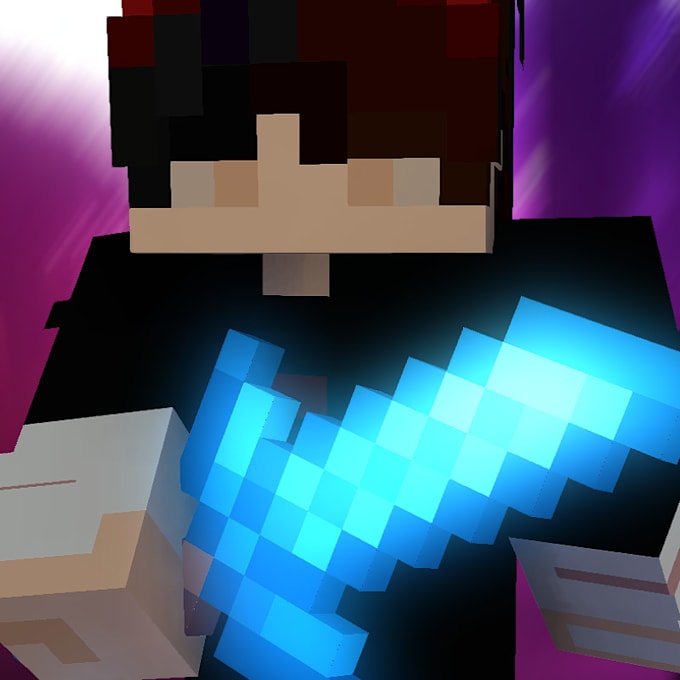 Make minecraft youtube logo for you in 1 day by Hasnaingamming | Fiverr