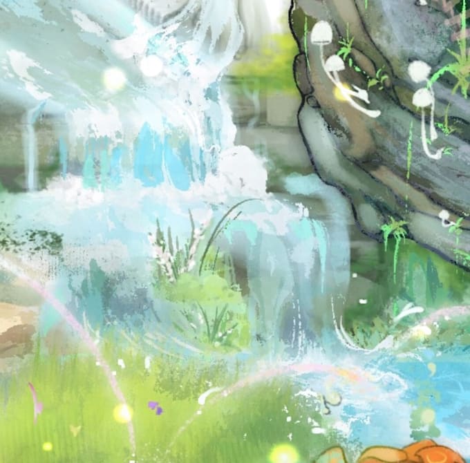 Draw custom vtuber streaming background by Alyxred | Fiverr