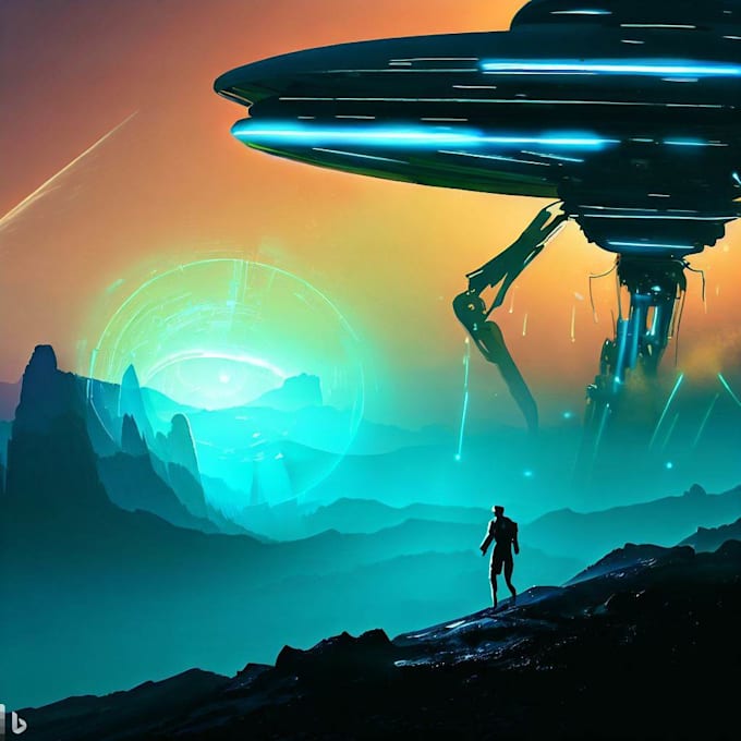 Make Sci Fi Concept Art And Sci Fi Illustration By Giraploodee Fiverr 