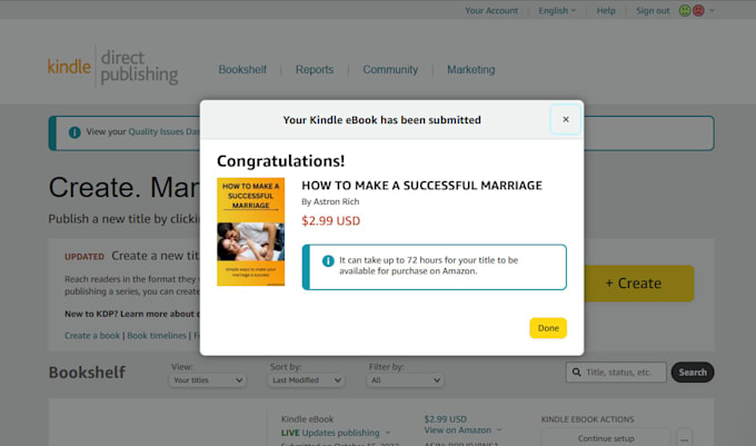 Format, design, and publish your ebook on amazon kdp by Thankgodrich ...