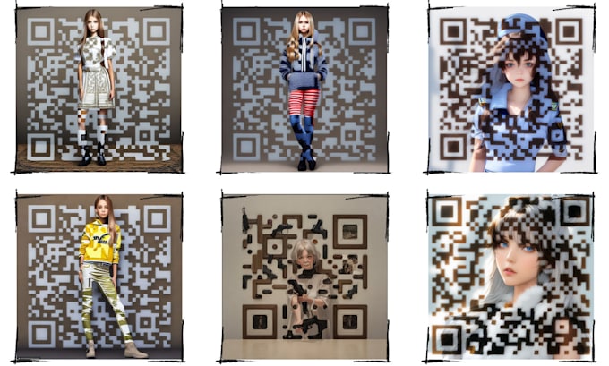 Design a unique custom qr code with your logo or idea by Xylonix | Fiverr