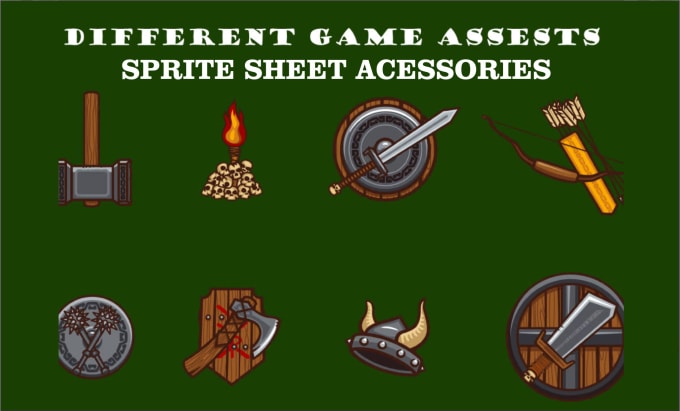 Draw 2d Character Game Asset Sprite Sheet For Game Art And Vtuber