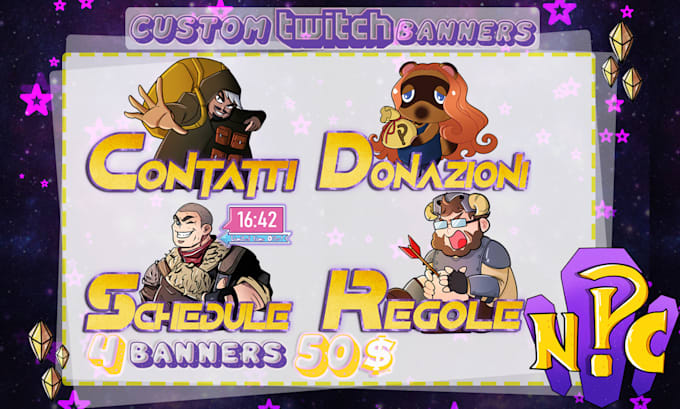 Do customed emote and banners for stream sites by Reverzaart | Fiverr