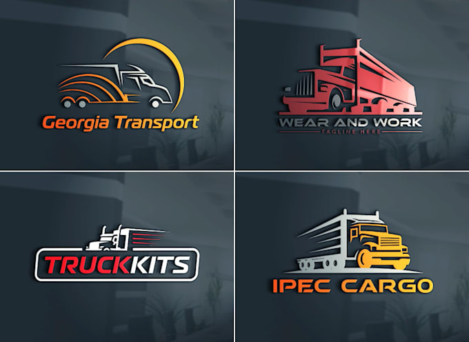 Design modern transport logistic road trucking cargo logo by Hexidesign ...