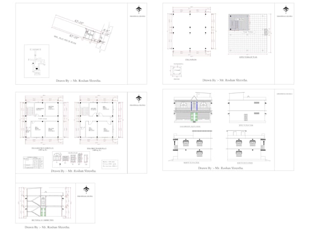 Convert pdf file, jpg drawing, blueprint sketch to autocad file dwg, dxf and dwf by Roshansth ...