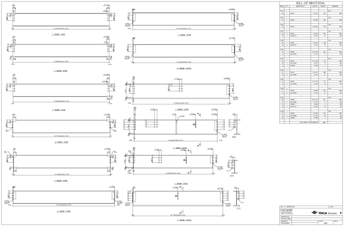 Do assembly and part drawings by using tekla aisc std by Sai_somu | Fiverr