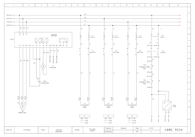 Draw electrical wiring diagram as per iec,jic and nfpa standard by ...