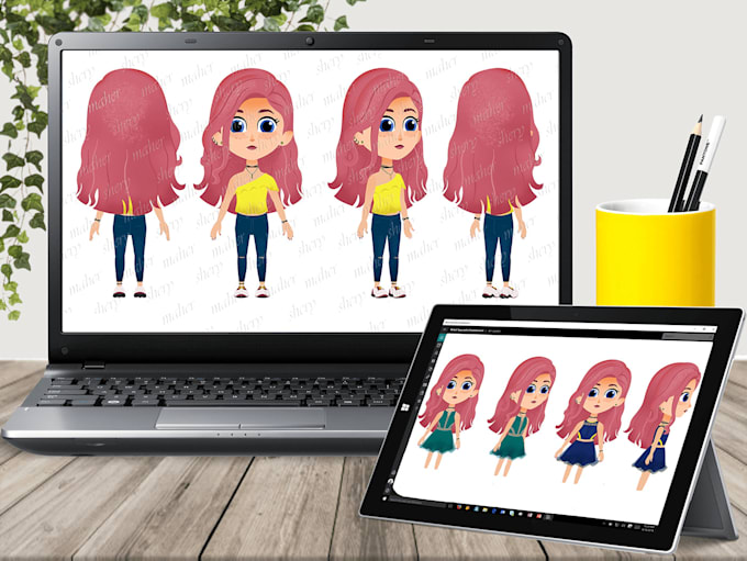 Create any character with a model sheet by Shery_maher | Fiverr