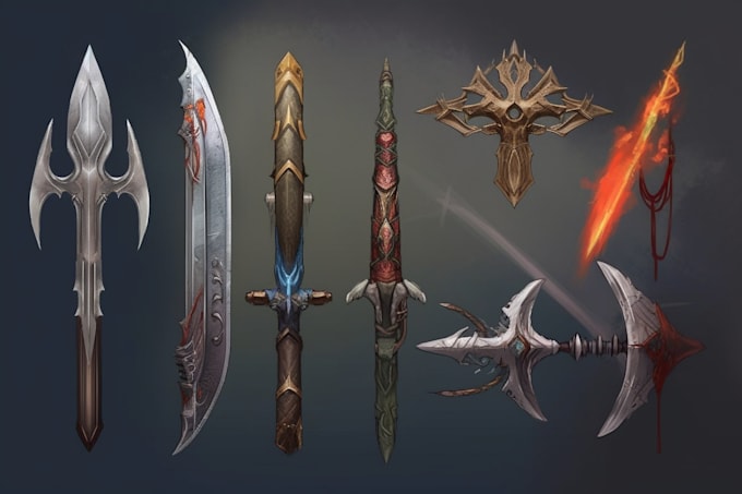 Do weapon design and illustration by Devantaud_45 | Fiverr