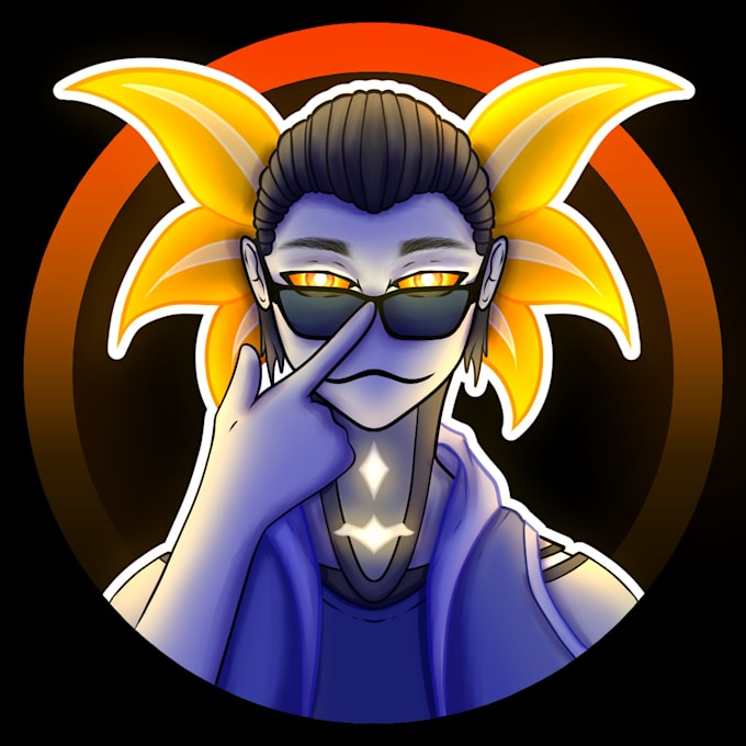 Draw you a simple profile picture flat or with basic shading by Axontwt ...