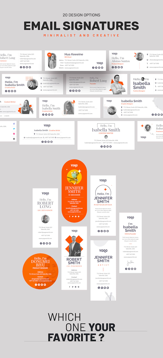 Design custom html email signature in 3 hours by Nahidhasan549 | Fiverr