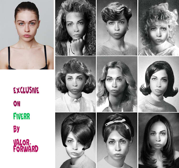 Make old school photo collage by Valorforward | Fiverr