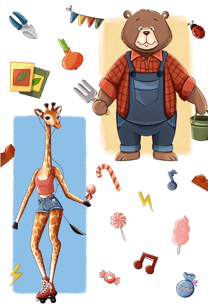 Illustrate your amazing characters, unique cartoon character, mascot by ...
