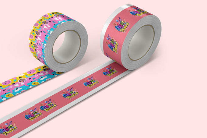 Design custom packaging duct tape, washi tape by Sheharbano201 | Fiverr