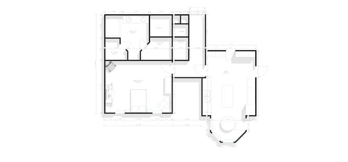 Draft architectural plan from sketch, photos, and pdf by Woyneshet | Fiverr