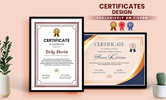 Do professional or creative award diploma certificate design by ...