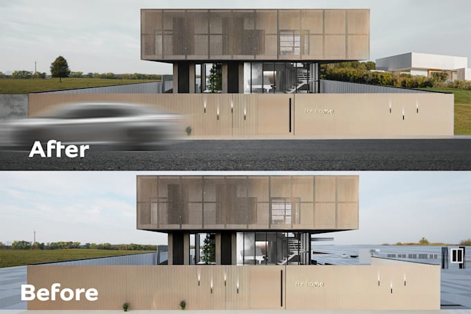 Post production architecture renders with ai by Alixancani | Fiverr