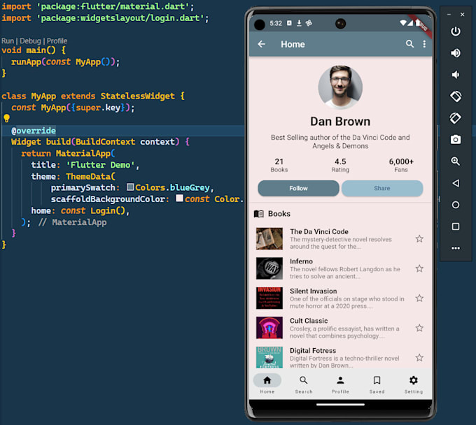 Develop full stack mobile apps in flutter by Badiuljamal515 | Fiverr