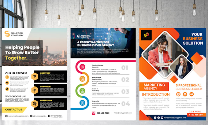 Design promotional flyer or marketing flyer for business, party or ...