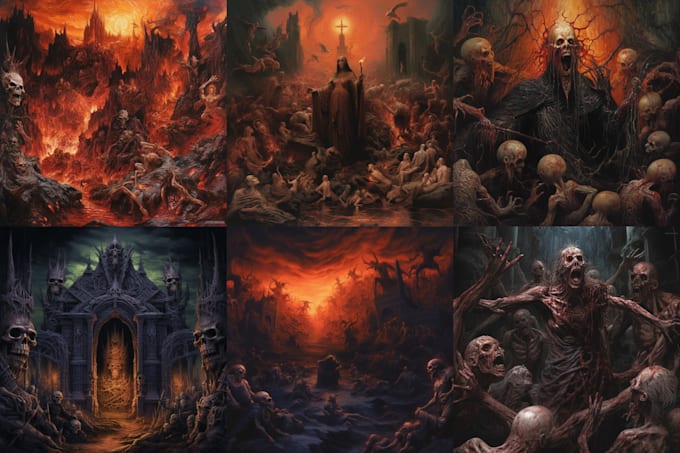 Unleash dark artistry, magnificent death metal album covers by ...