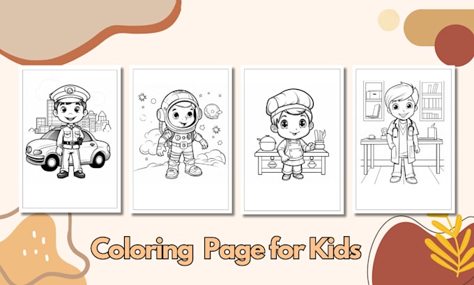 Create fun and engaging coloring pages for kids by Madaniprojec315 | Fiverr