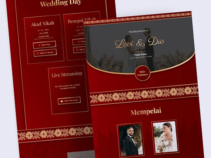 Make a digital website invitation design by Lumina_project | Fiverr