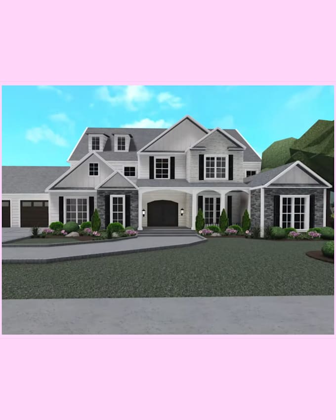Build your exterior roblox bloxburg house by Starbloxburg | Fiverr