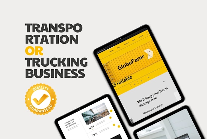 Build transport, dispatch, trucking, and logistics website by Webart ...