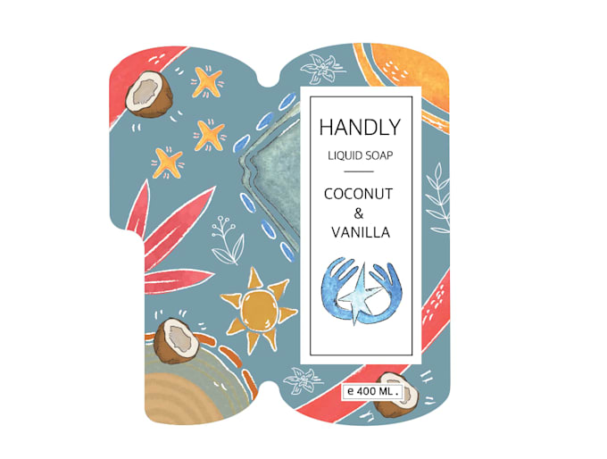 Do label with hand drawing details by Niniglonti1 | Fiverr