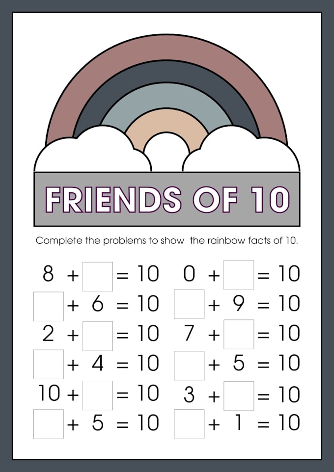 Create interesting and enjoyable math and english worksheet for kids by ...