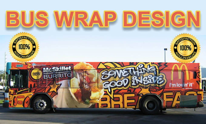 Design creative and stunning bus wrap, bus wrap design by Aminabibi89 ...