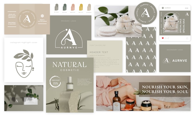 Design a logo and cohesive brand guidelines for you by Graphixxstudio ...