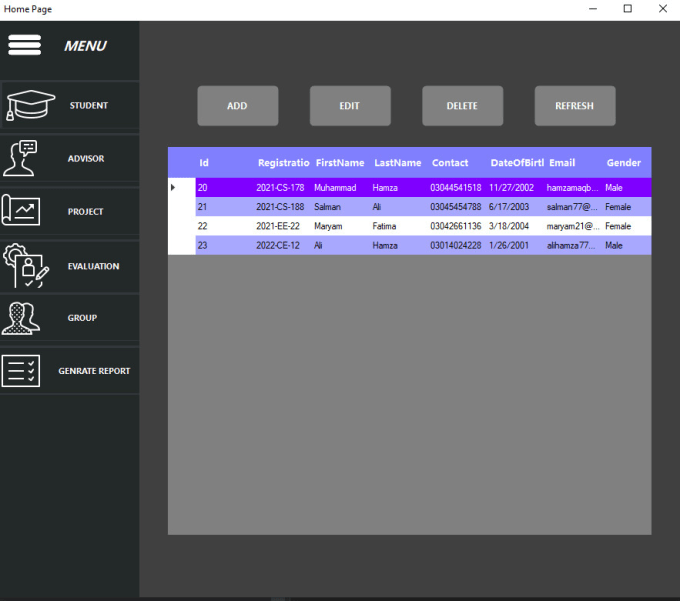 Make A Gui Program In Csharp And Dotnet In Windows Form Connect With Database By Hamzamaqbool988