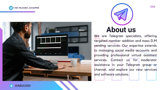 Do telegram scraping, promotion, and marketing by Abdullahtrojen | Fiverr