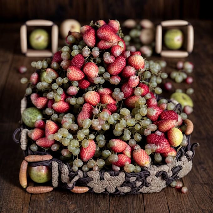 Design realistic qr code about food fruits and vegetables by ...