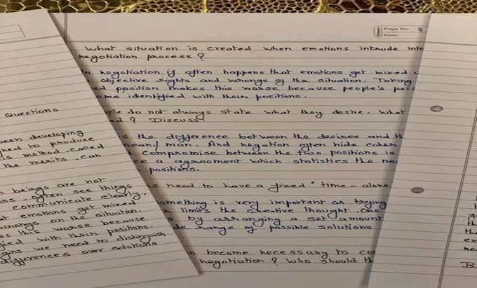 Write your assignment and paragraphs with my handwriting by ...
