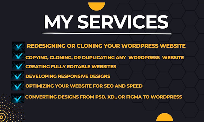 Design, redesign, clone,copy, edit,update,duplicate wordpress website ... Design, redesign, clone,copy, edit,update,duplicate wordpress website ...