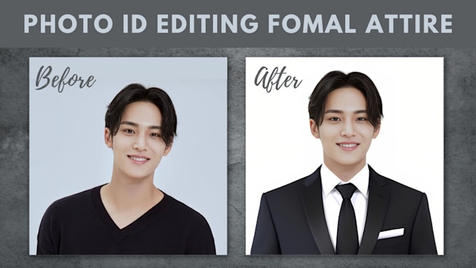 Edit your id picture in formal attire by Mae_lovely_snap | Fiverr