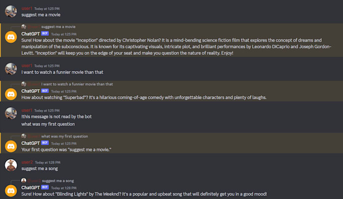 Create a chatgpt discord bot by Lisaaa1652 | Fiverr